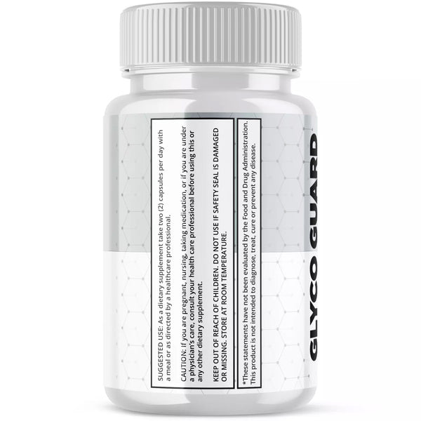 Glyco Blood Sugar and Glycogen Guard Supplement 600mg 60 Capsules ...